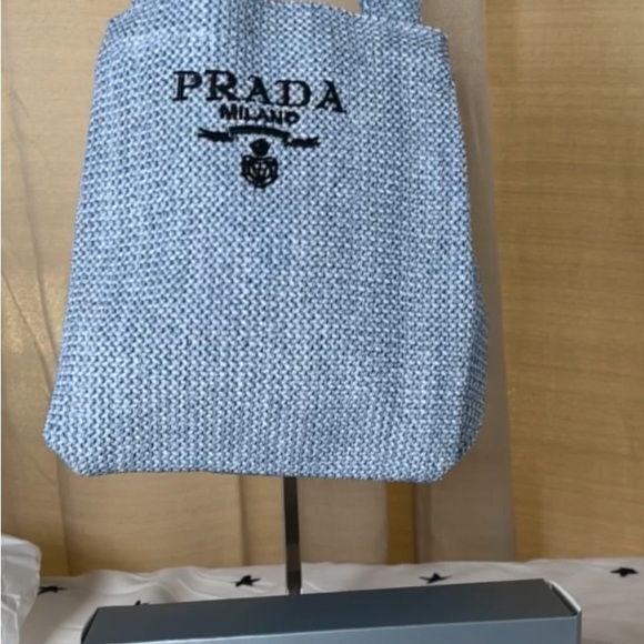Prada | Bags | Prada Textured Gwp Beauty Tote | Poshmark